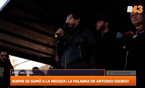 SOEME presente en el paro nacional: "Queremos un modelo de país donde ...